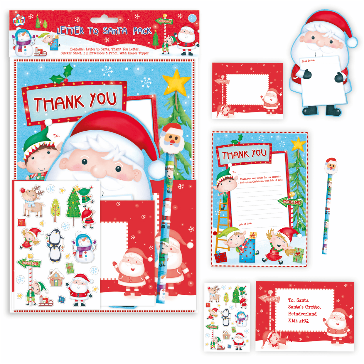 LETTER TO SANTA PACK WITH PENCIL – Sprinkle of Magic