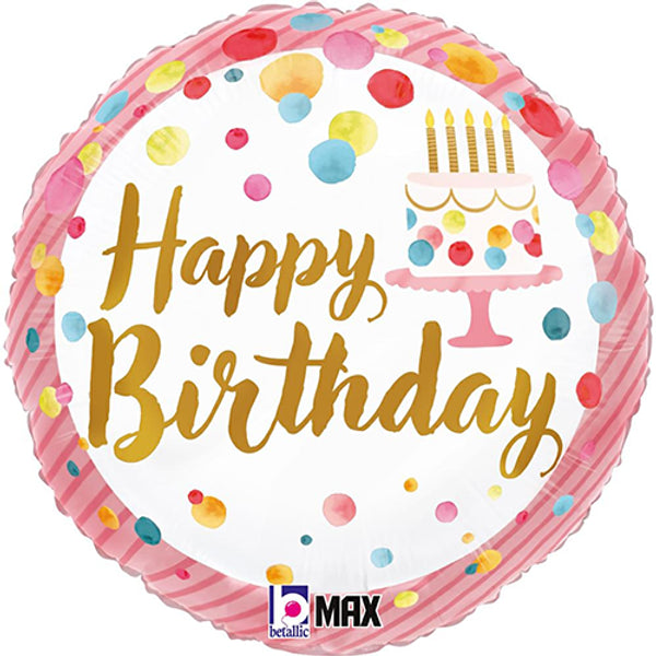 Happy Birthday Pink Party Balloon – Sprinkle of Magic