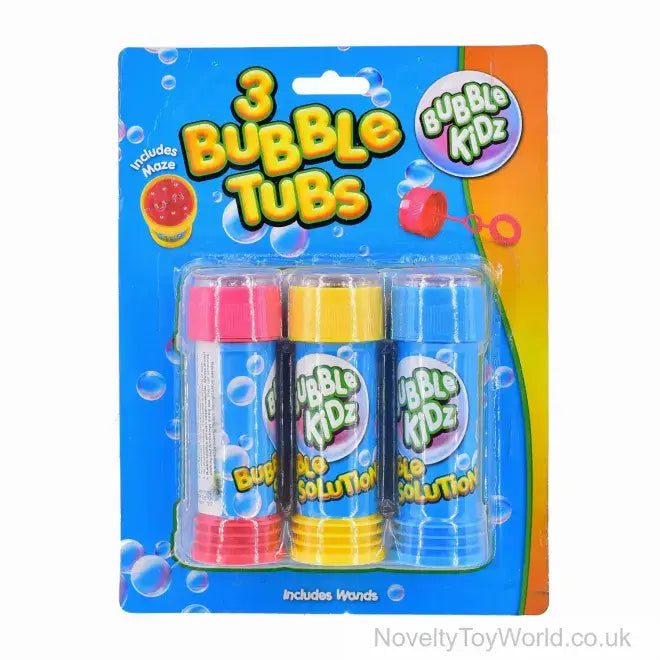 3 Pack Blowing Bubble Tubs with Maze (50ml) – Sprinkle of Magic
