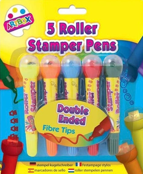 Double Ended Roller Stamper Pens Assorted Colours 5 Pack – Sprinkle of ...