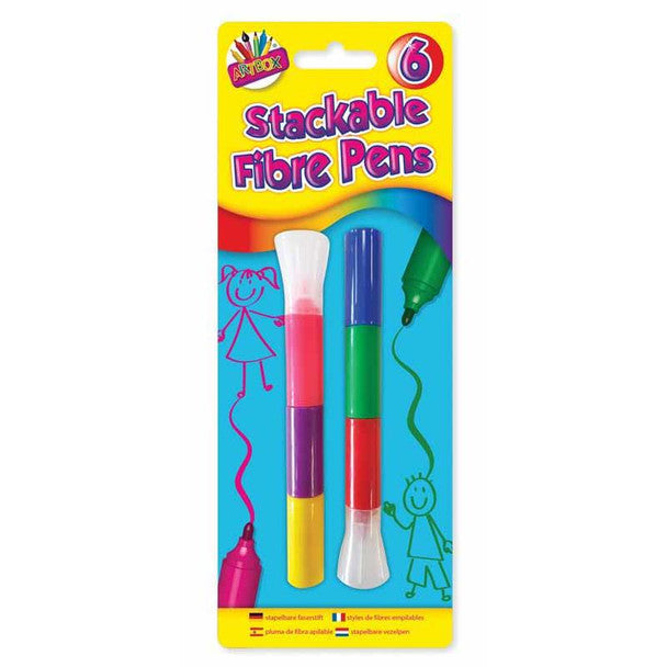 Pack of 6 Stackable Fibre Pens – Sprinkle of Magic