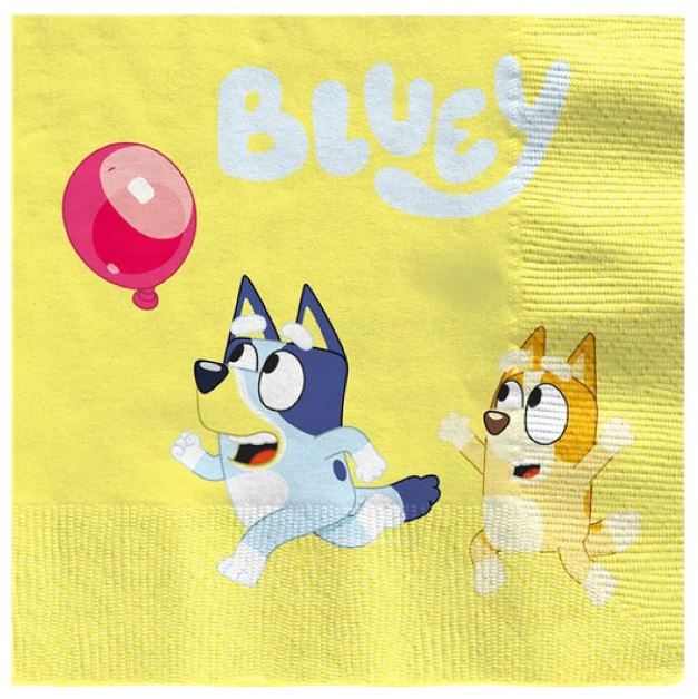 Bluey Party Paper Napkins (16 Pack) – Sprinkle of Magic