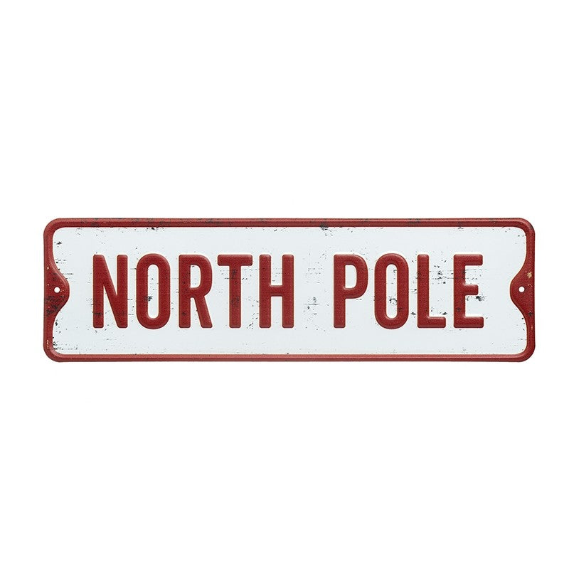 North Pole Metal Sign – Sprinkle of Magic