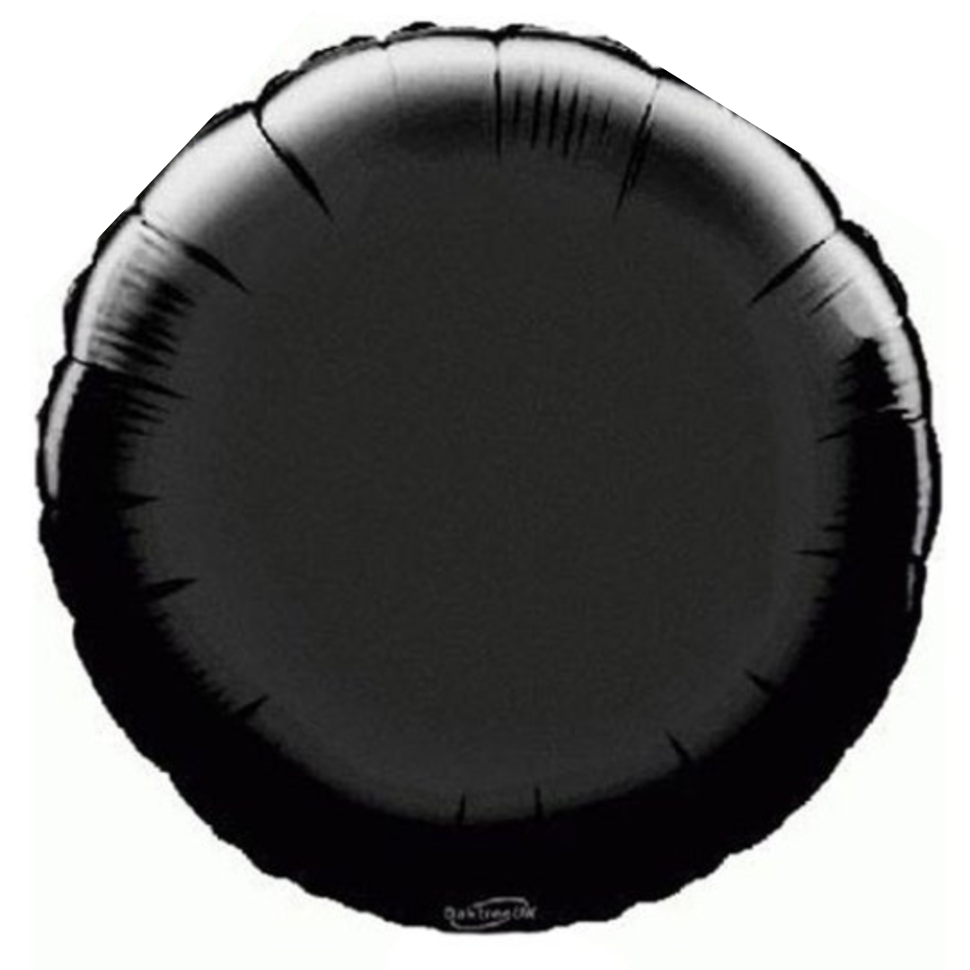 Black Round Balloon – Sprinkle of Magic