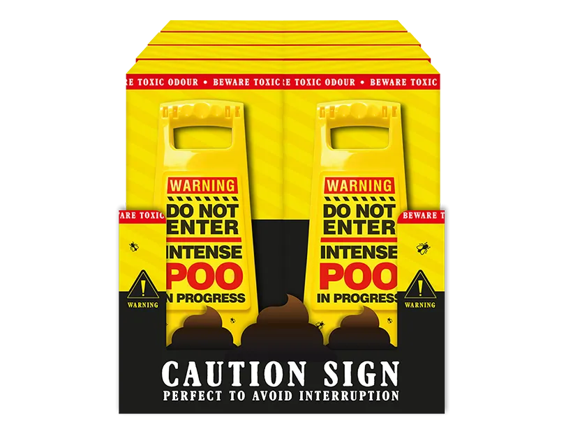 Poo In Progress Warning Sign – Sprinkle of Magic