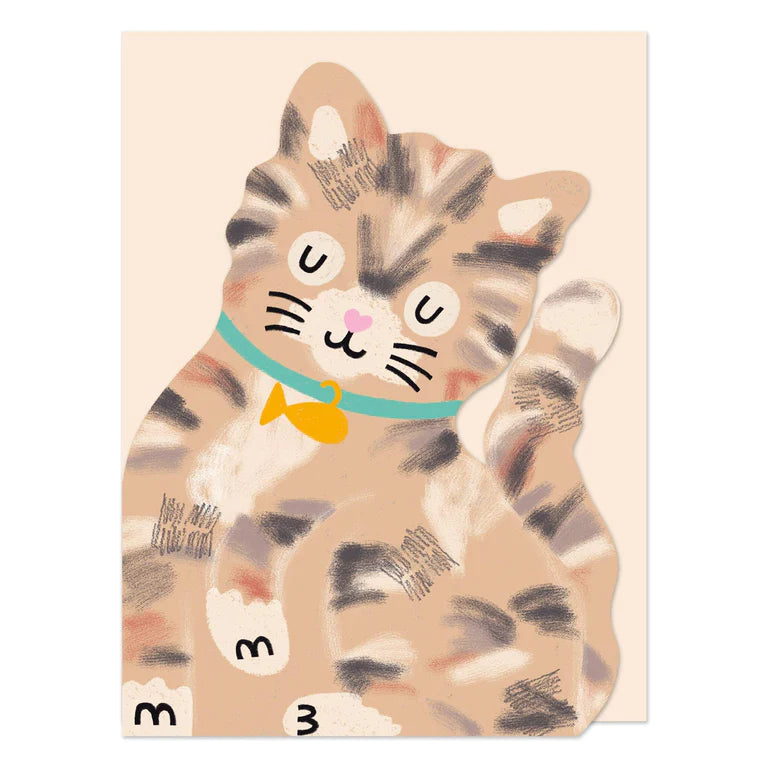 Tabby Kitten Greeting Card – Sprinkle of Magic