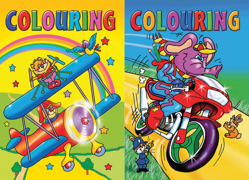 A4 COLOURING BOOK 4 ASSORTED DESIGNS – Sprinkle of Magic