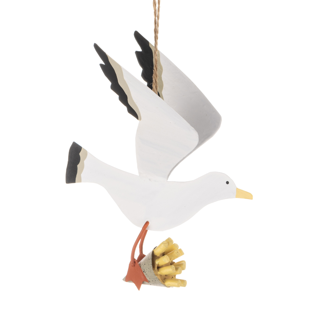 Large Hanging Seagull with Chips – Sprinkle of Magic