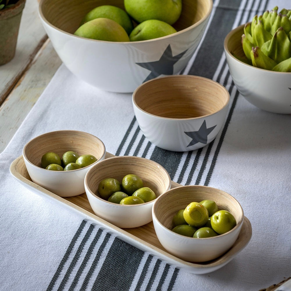 Bamboo Tray with Bamboo Dipping Bowls – Sprinkle of Magic