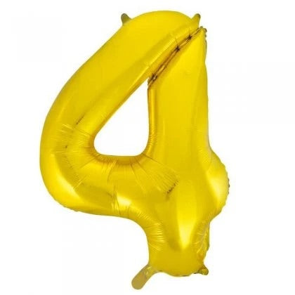 Number Balloon - 4 - Gold – Sprinkle of Magic